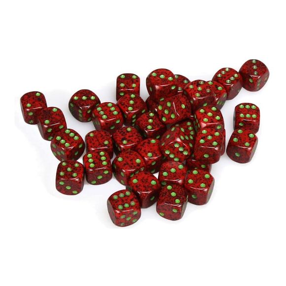 Chessex Dice | Games | Chessex 2mm D6 Speckled Strawberry Dice Block ...